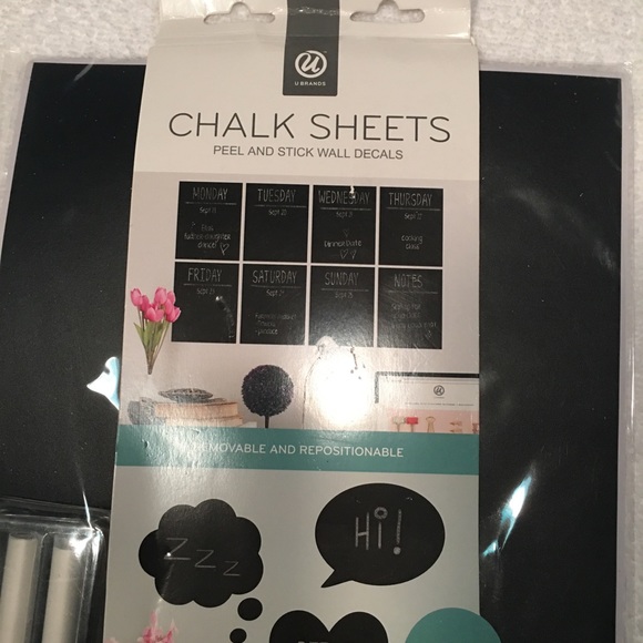 Wall Decor | Nwt Chalk Sheets Peel And Stick | Poshmark